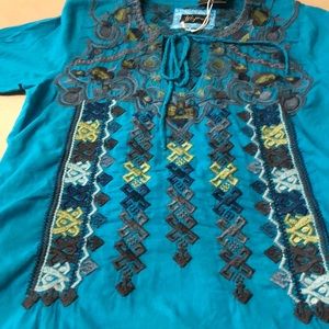 Johnny Was | Tops | Johnny Was Biya Collection Embroidery Tunic | Poshmark
